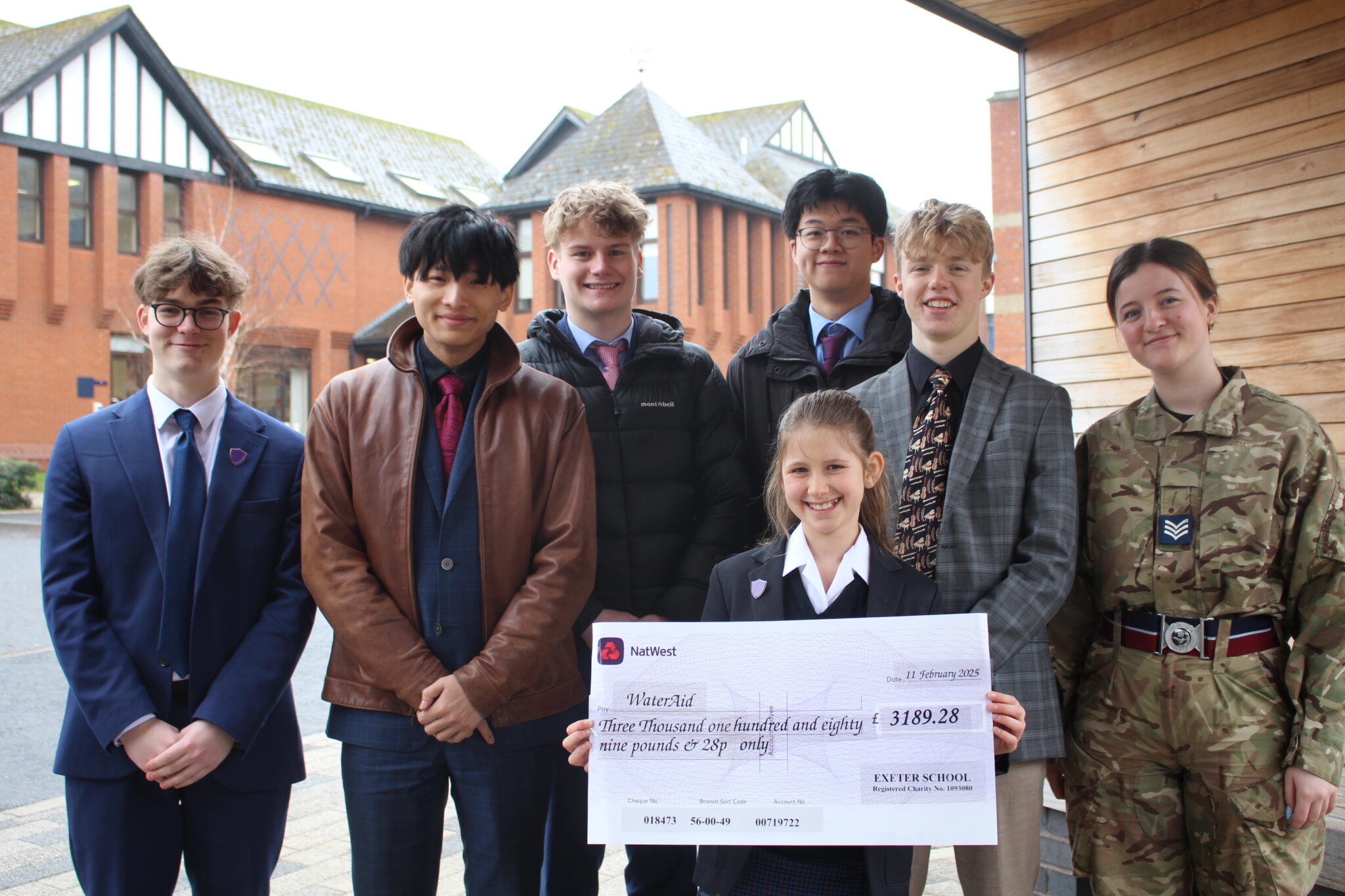 Exeter School pupils donate nearly £40k to WaterAid - Exeter School